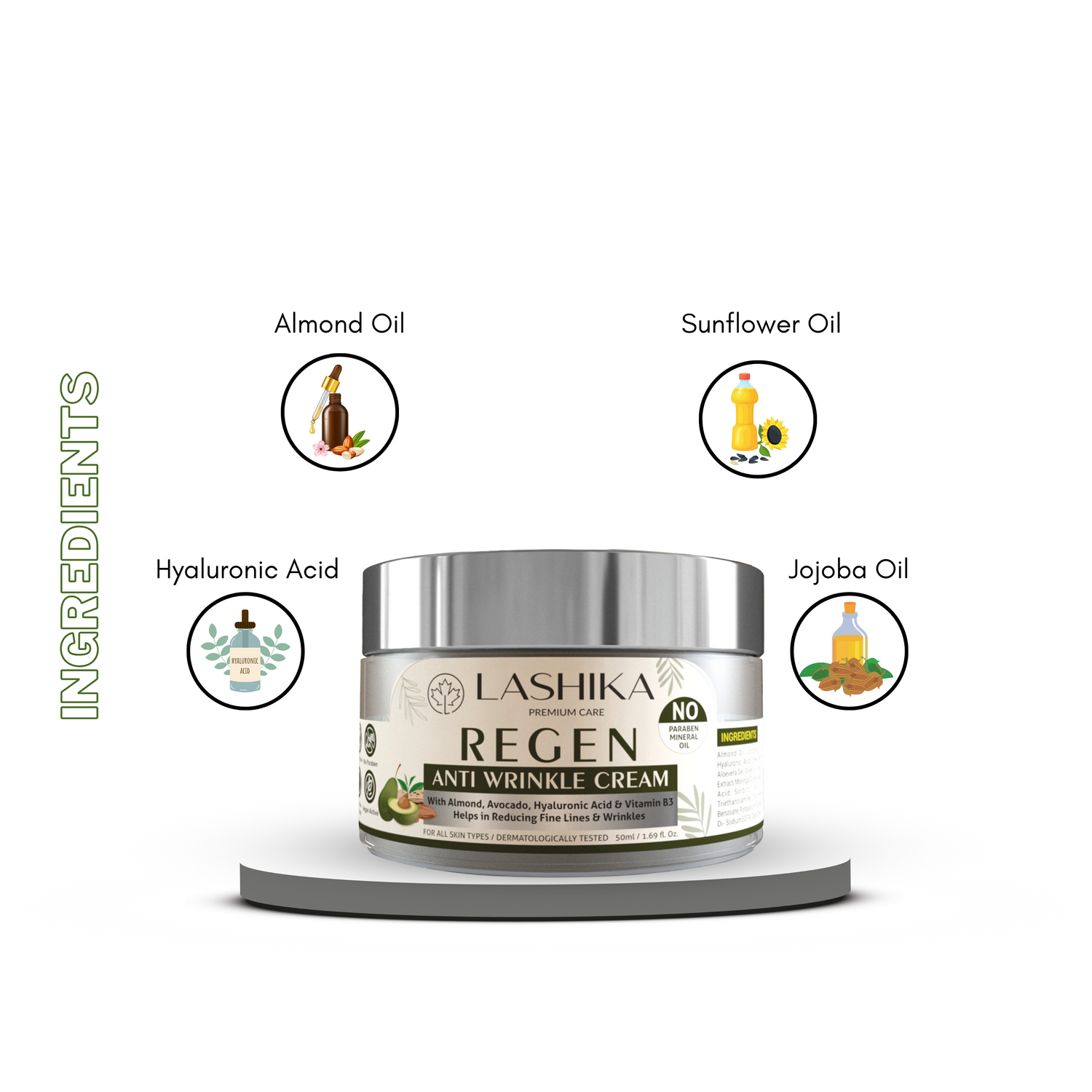 Regen Anti-Wrinkle Night Skin Cream – Lashika Skincare